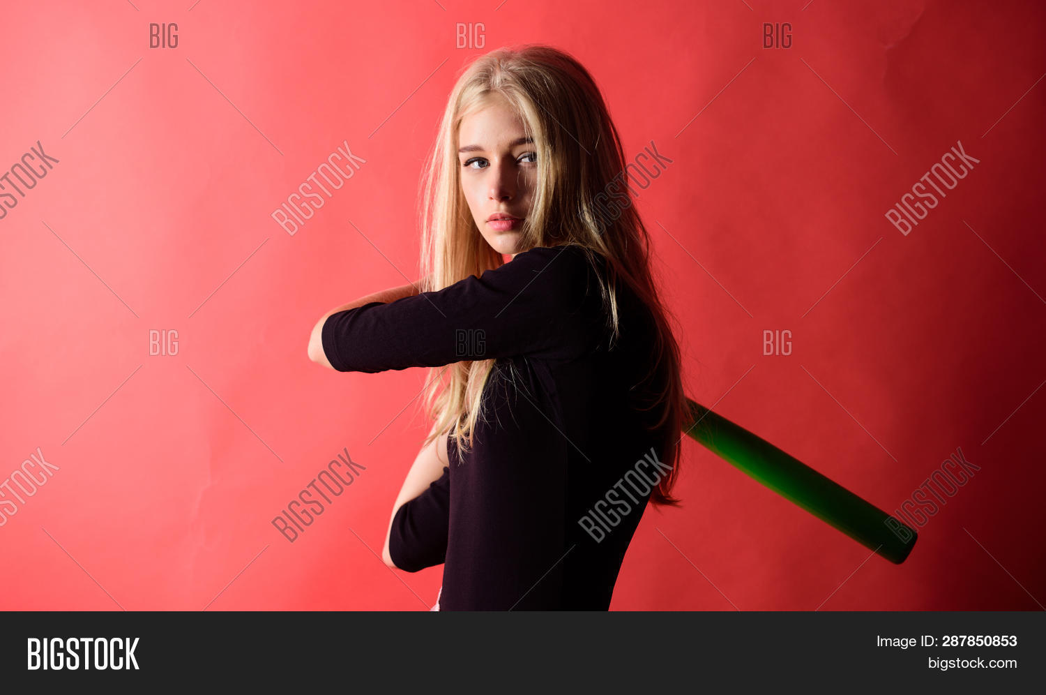 Baseball Female Player Image & Photo (Free Trial) | Bigstock