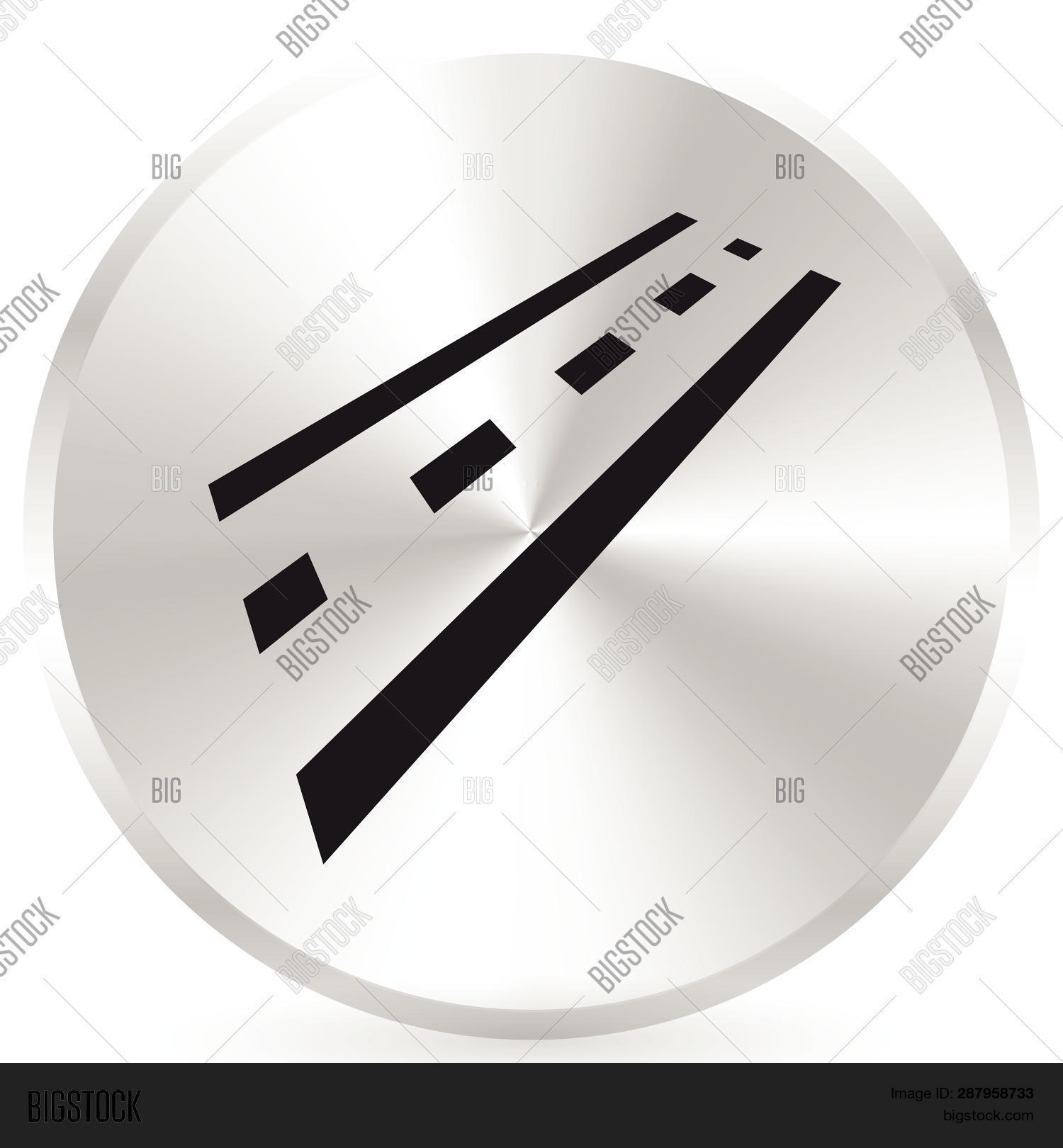2-lane Road Icon Vector & Photo (Free Trial) | Bigstock