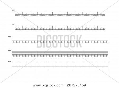 Inch Metric Rulers Vector & Photo (Free Trial) | Bigstock