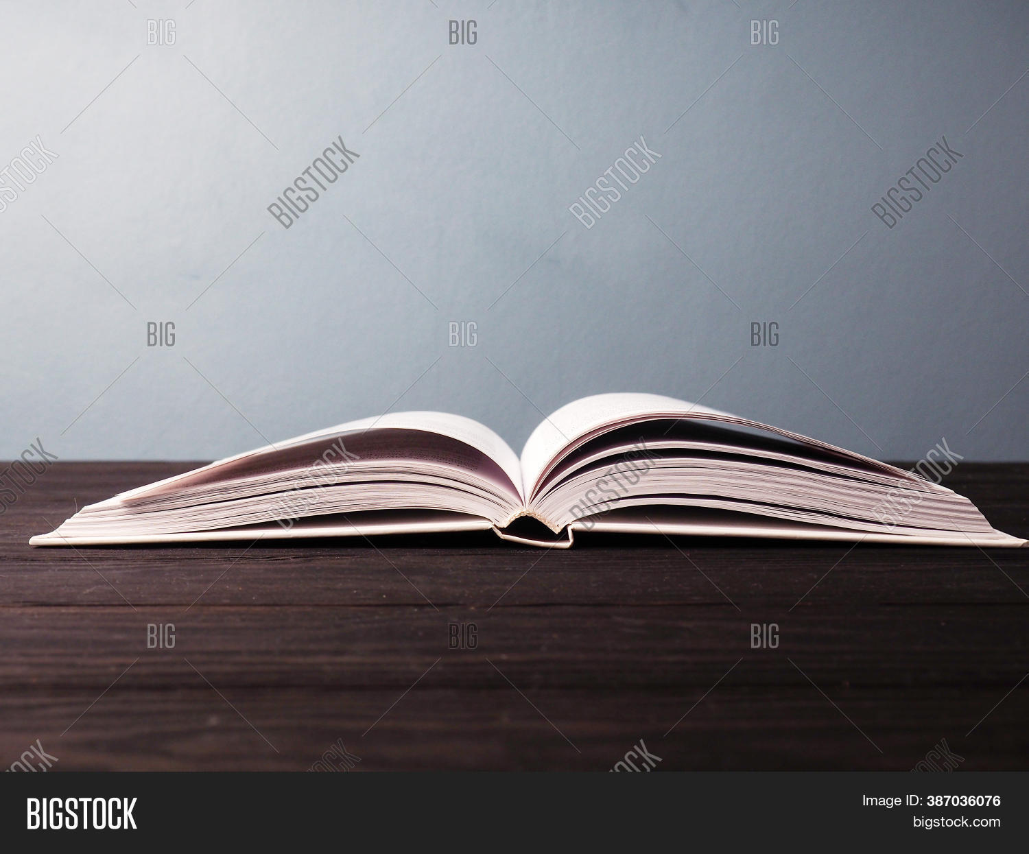 Open Book On Blue Image & Photo (Free Trial) | Bigstock