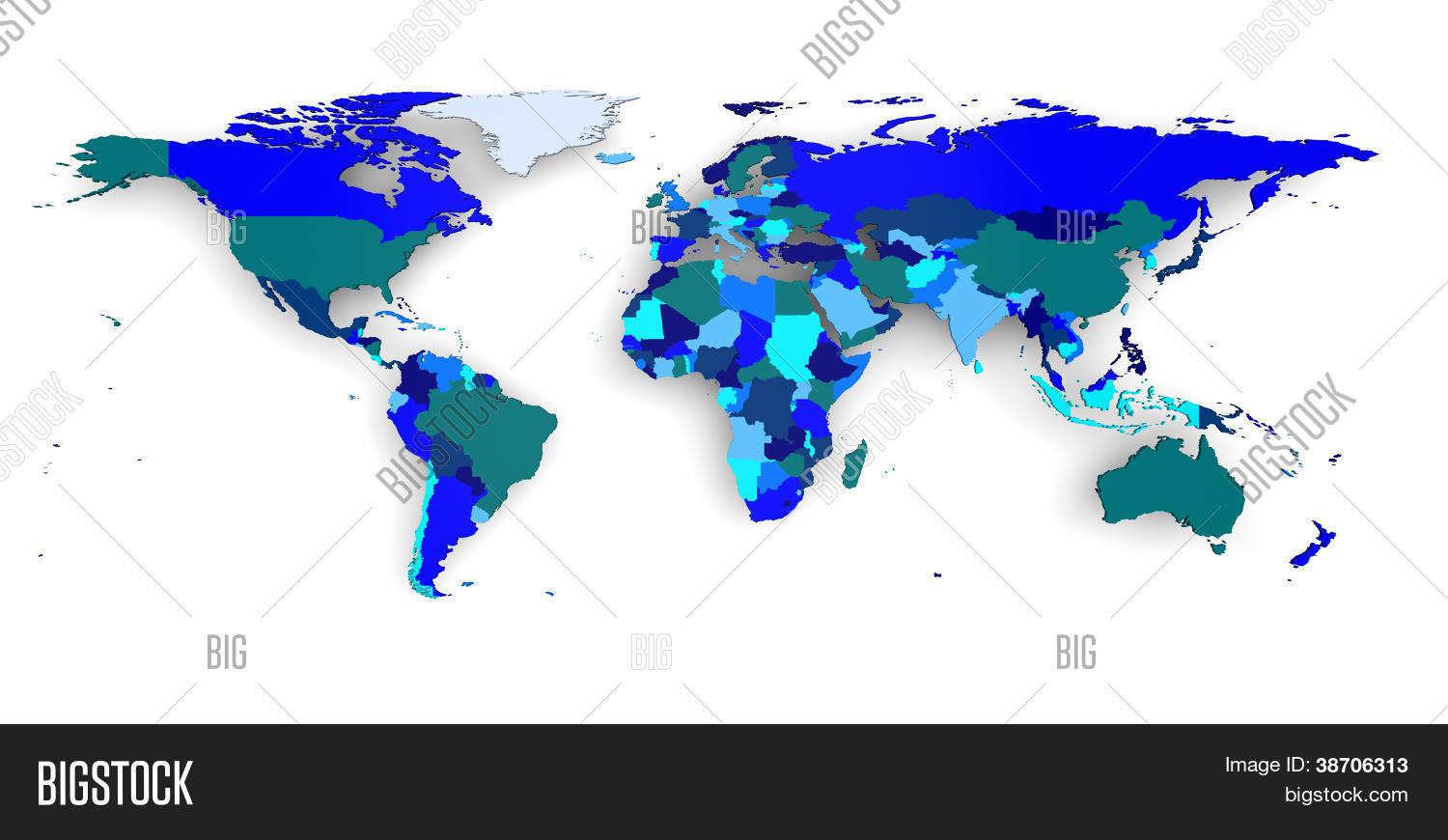 Blue Political World Image & Photo (Free Trial) | Bigstock