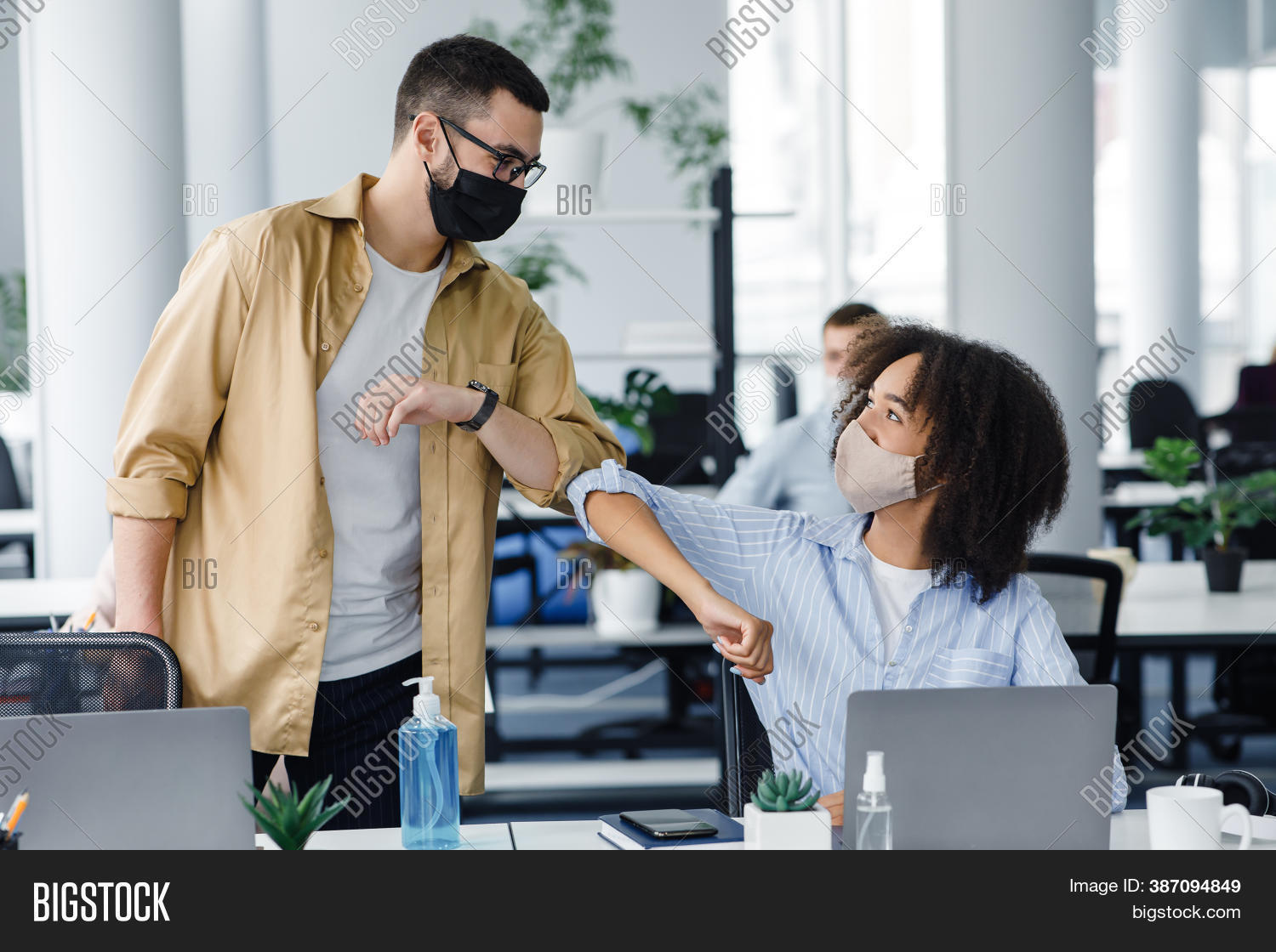 Hello Colleague New Image & Photo (Free Trial) | Bigstock