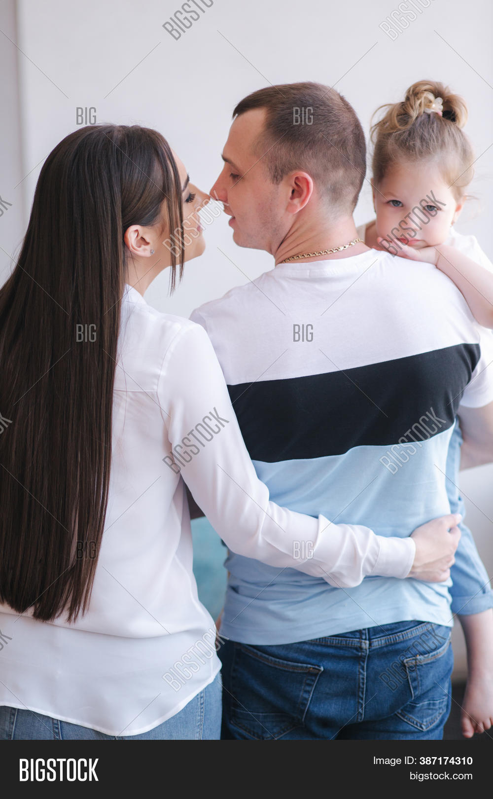 Back View Mom Dad Hold Image And Photo Free Trial Bigstock