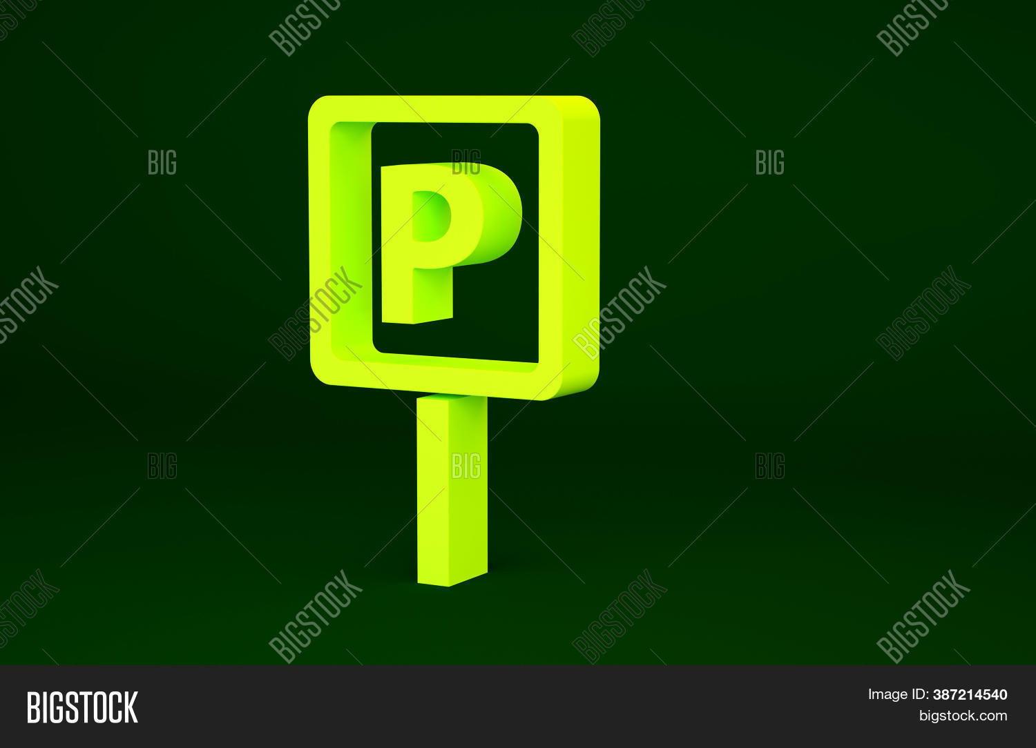Yellow Parking Icon Image & Photo (Free Trial) | Bigstock
