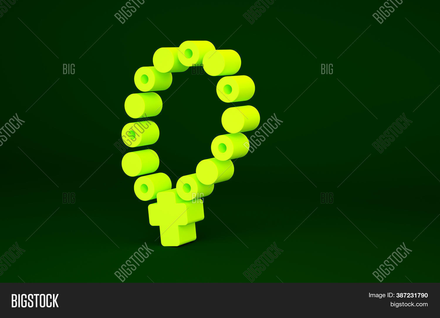 Yellow Rosary Beads Image & Photo (Free Trial) | Bigstock