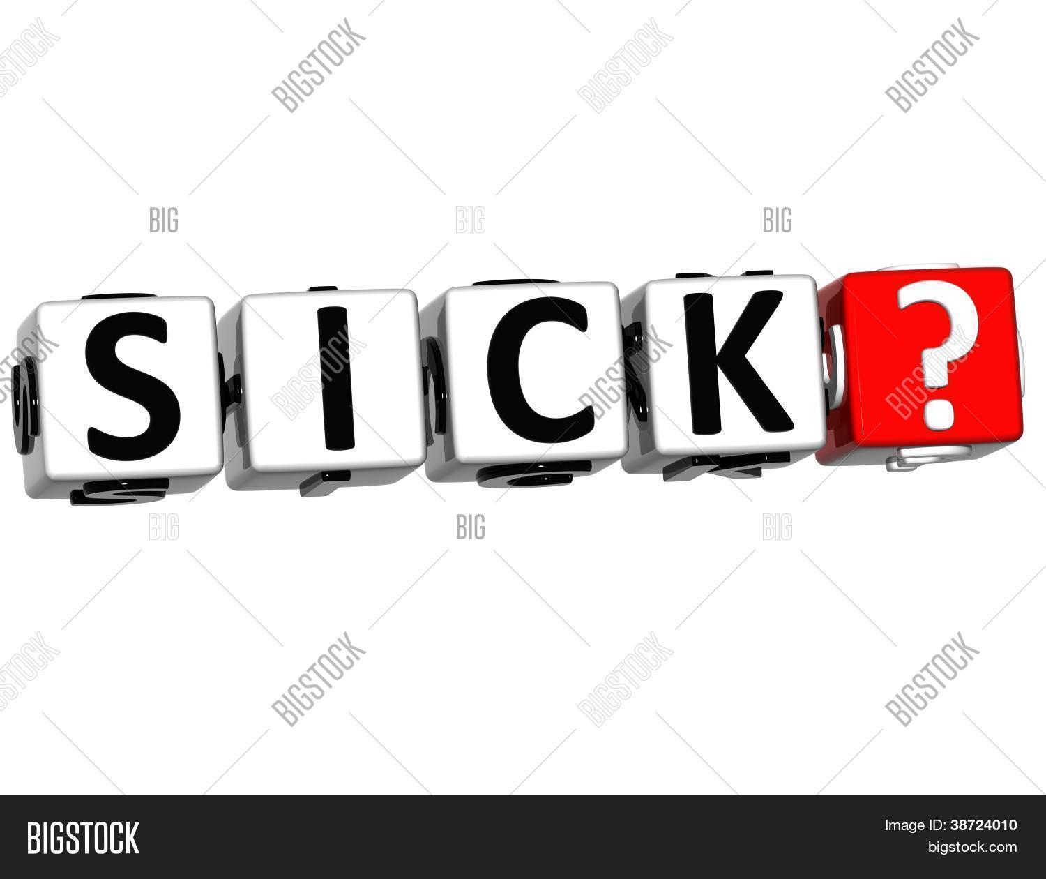 3D Sick Button Click Image & Photo (Free Trial) | Bigstock