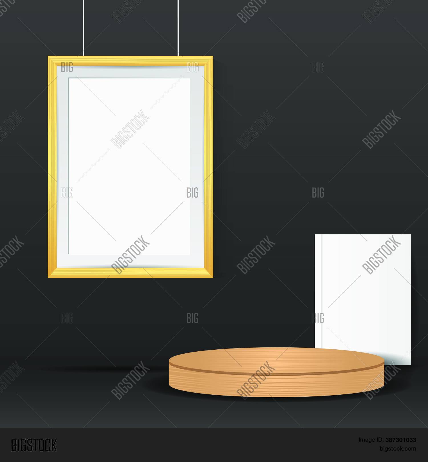 Wood Podium Book Vector & Photo (Free Trial) | Bigstock