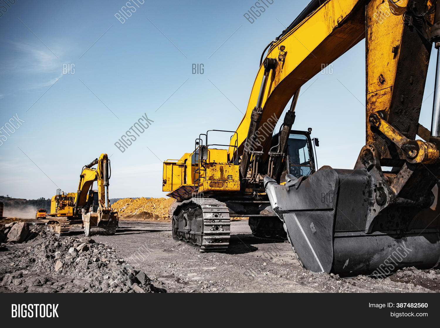 Excavator Work Loading Image & Photo (Free Trial) | Bigstock