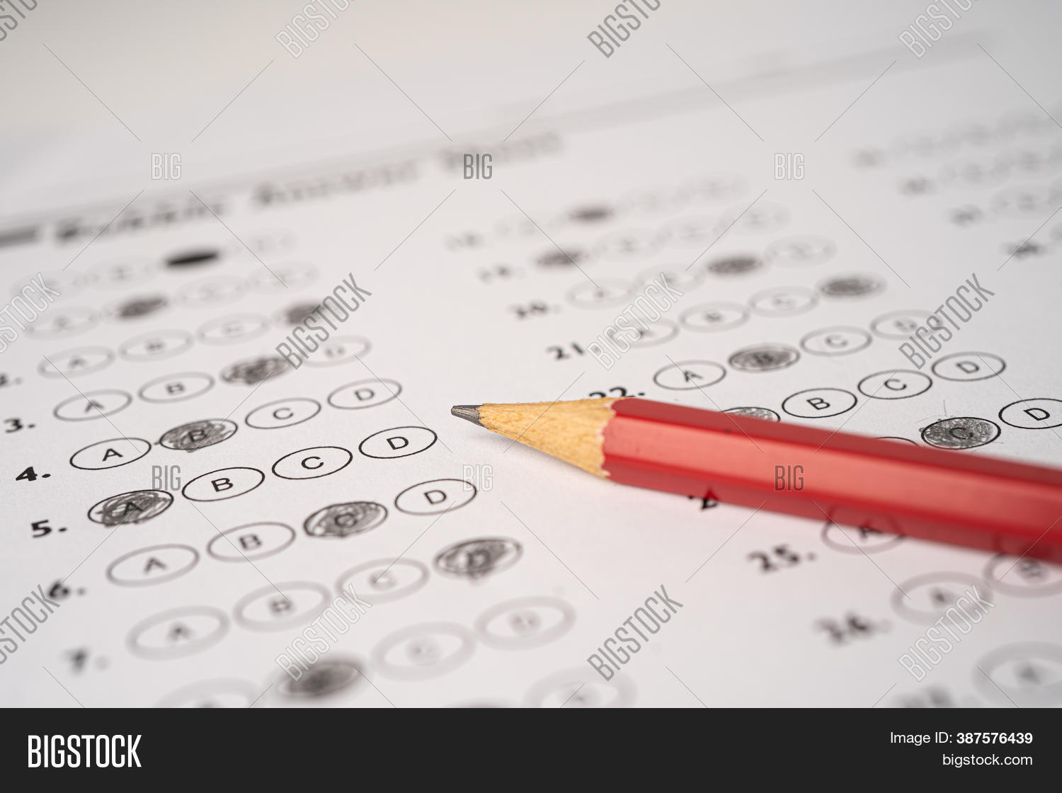Answer Sheets Pencil Image & Photo (Free Trial) | Bigstock