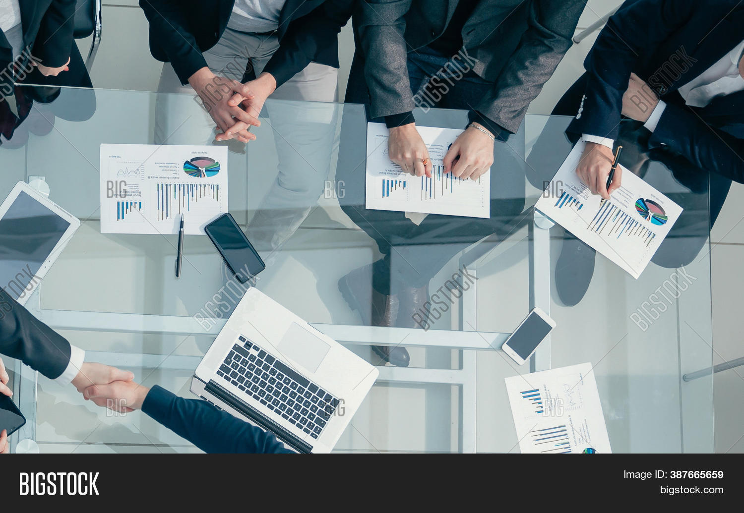 Top View. Handshake Image & Photo (Free Trial) | Bigstock