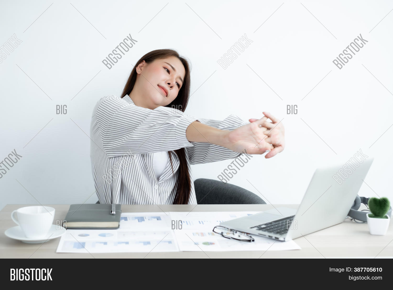 Asian Women Tired Work Image & Photo (Free Trial) | Bigstock