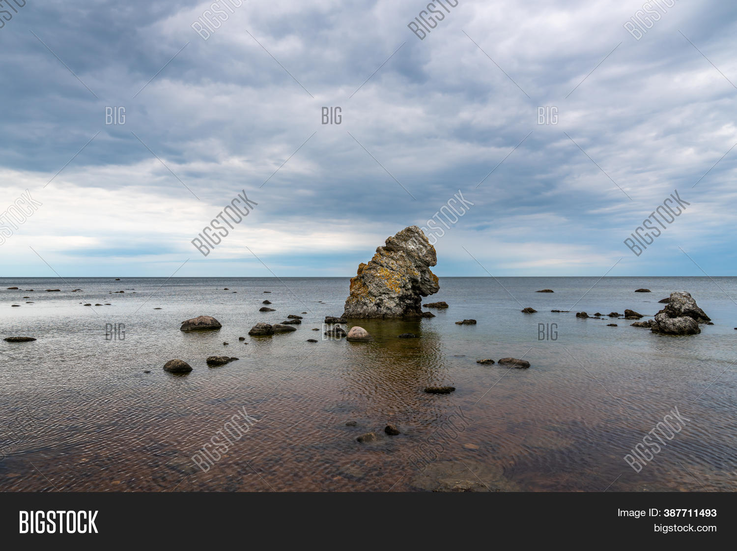 Famous Rauk Rock Stone Image & Photo (Free Trial) | Bigstock