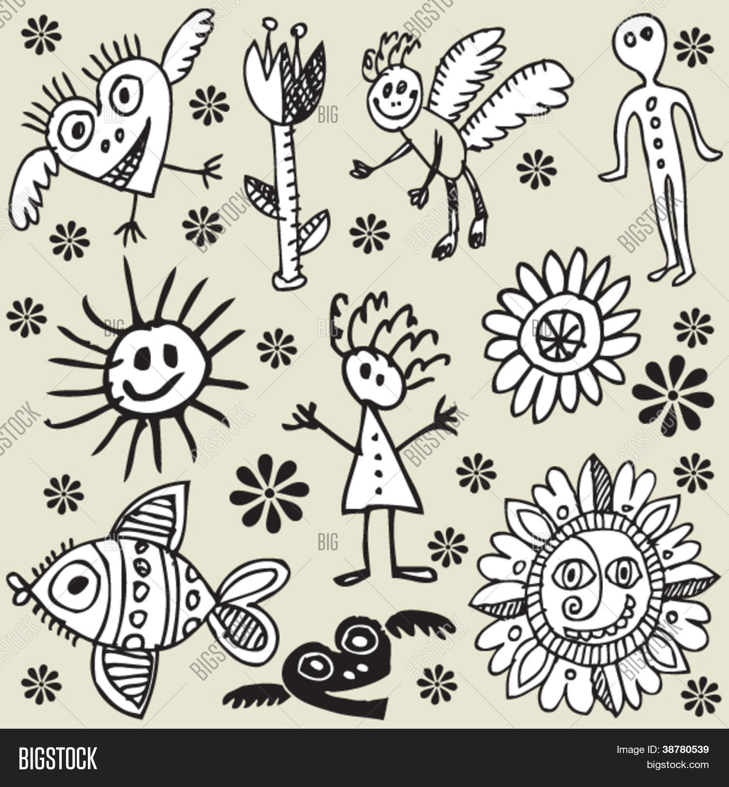 Vector y foto Locos Infantiles (prueba gratis) | Bigstock