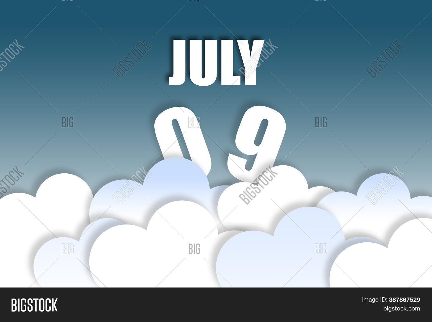 July 9th. Day 9 Month Image & Photo (Free Trial) | Bigstock