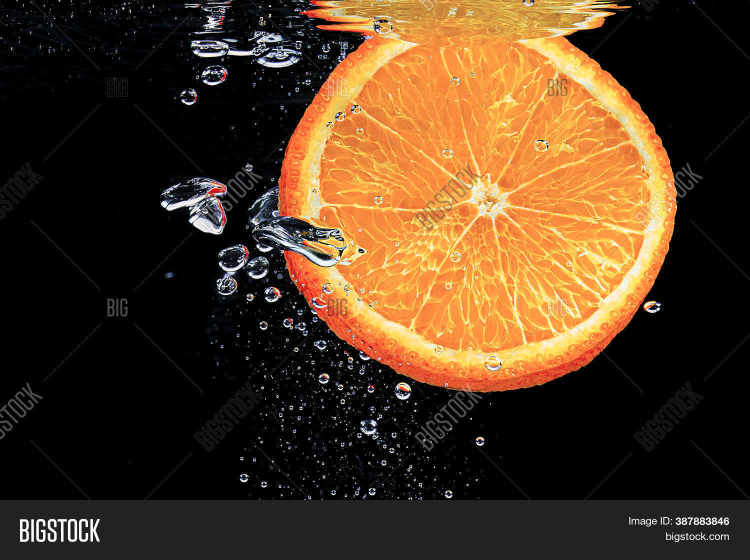 Orange Falling Into Image & Photo (Free Trial) | Bigstock