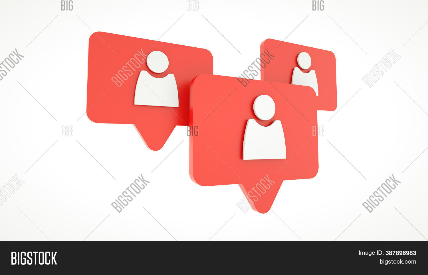 Profile Icon On Red Image & Photo (Free Trial) | Bigstock