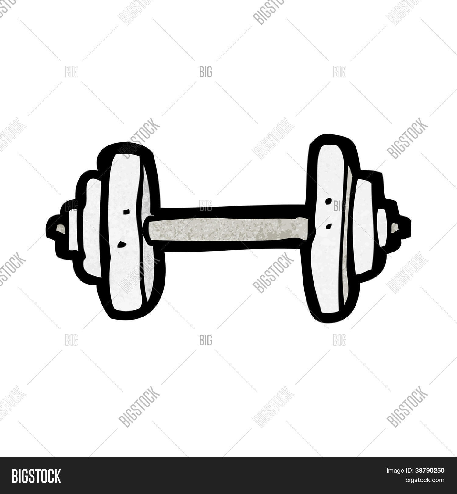 Cartoon Barbell Vector & Photo (Free Trial) | Bigstock