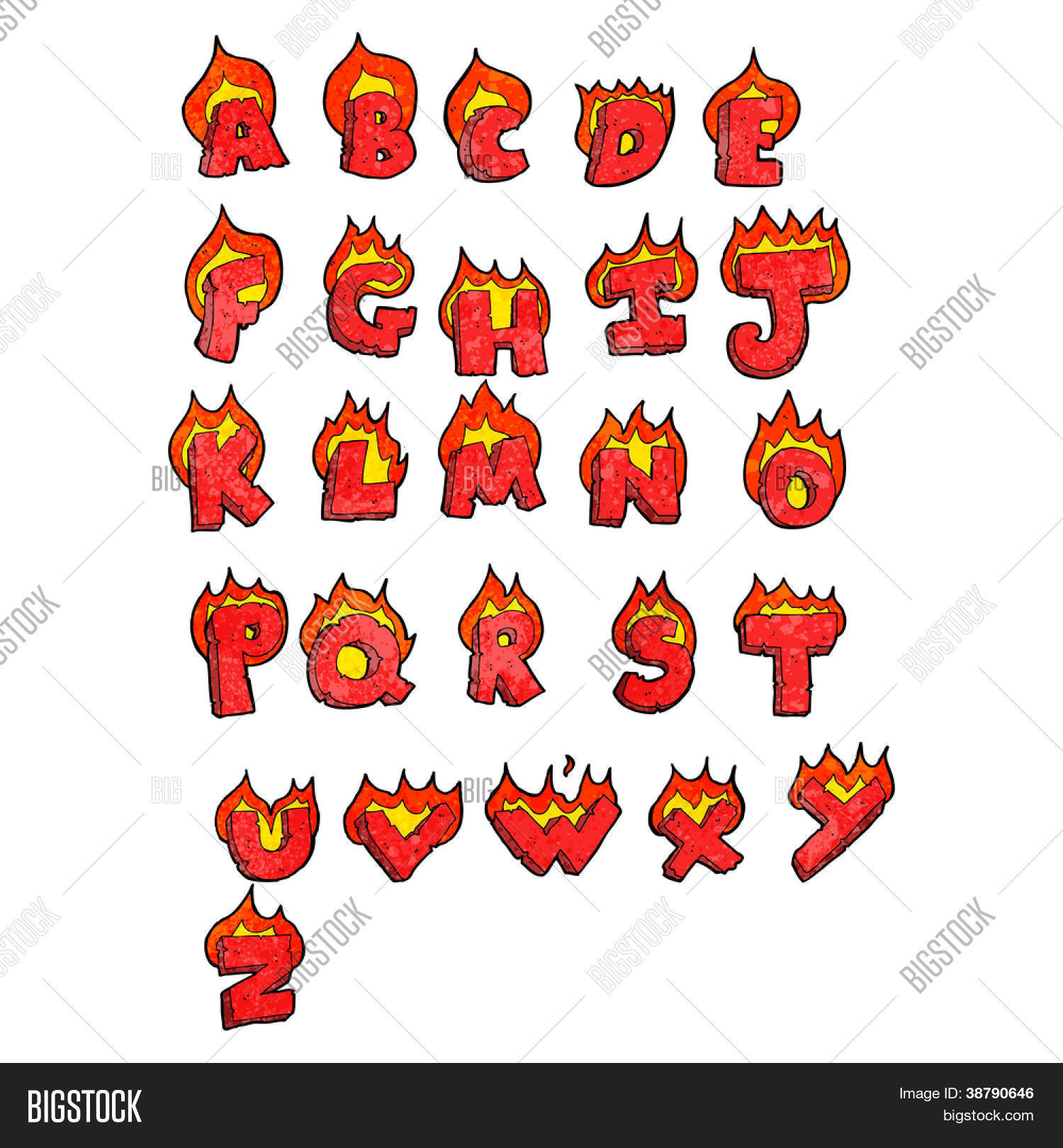 Cartoon Flaming Vector & Photo (Free Trial) | Bigstock
