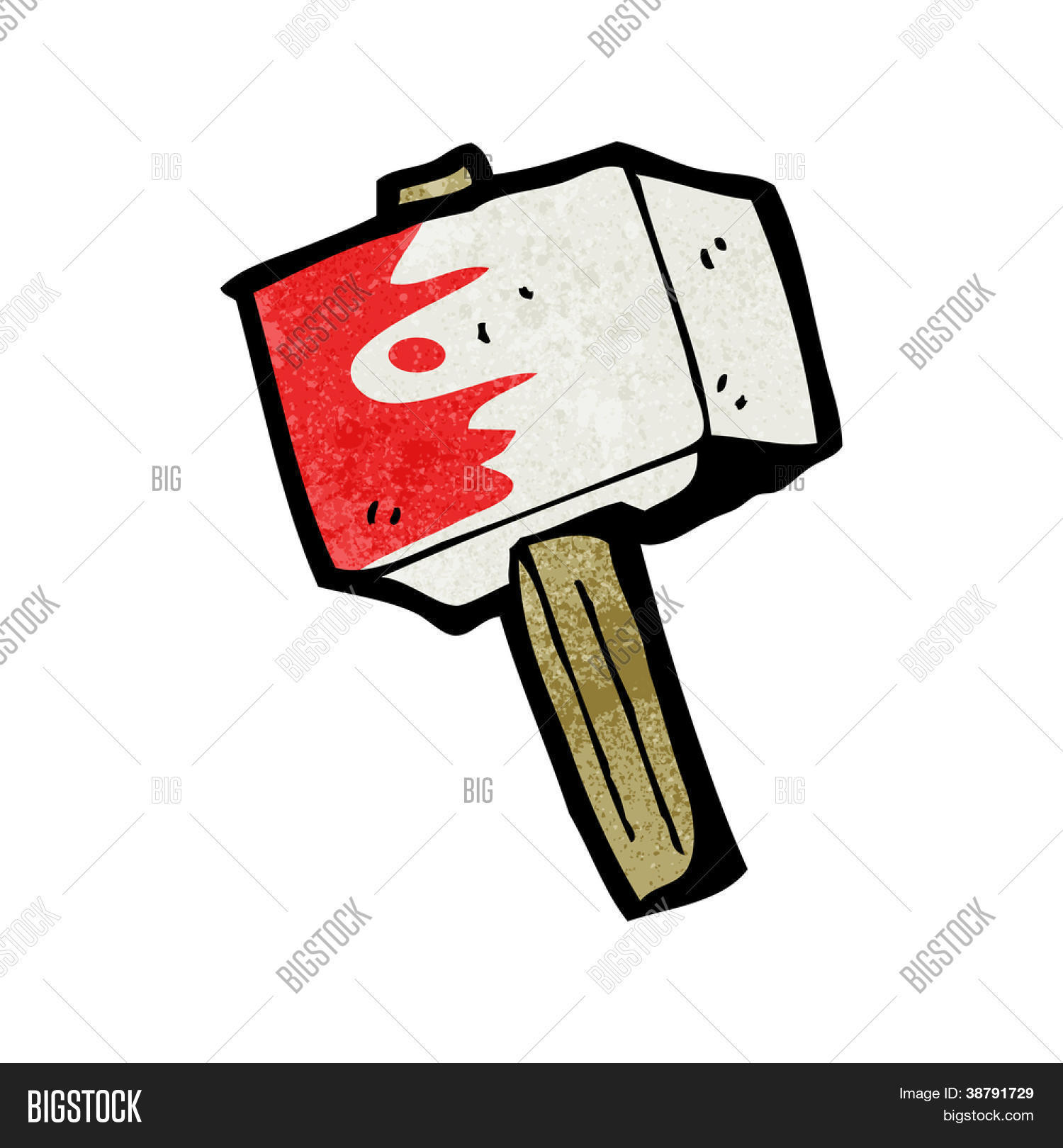 Cartoon Hammer Vector & Photo (Free Trial) | Bigstock