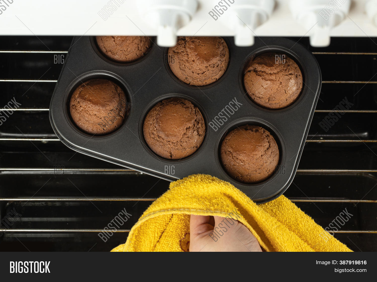 Girl Takes Out Baking Image & Photo (Free Trial) | Bigstock