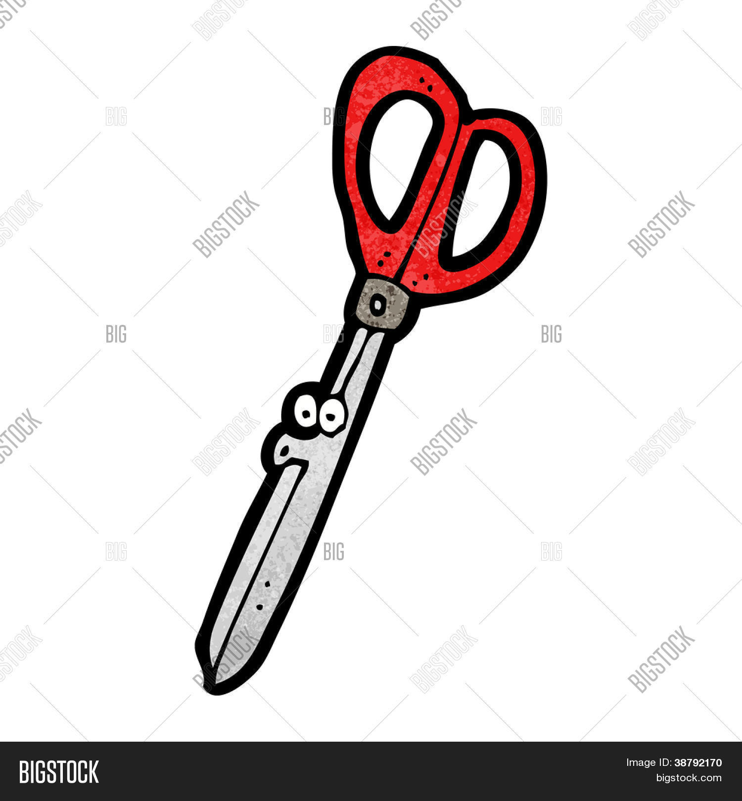 Cartoon Scissors Vector & Photo (Free Trial) | Bigstock