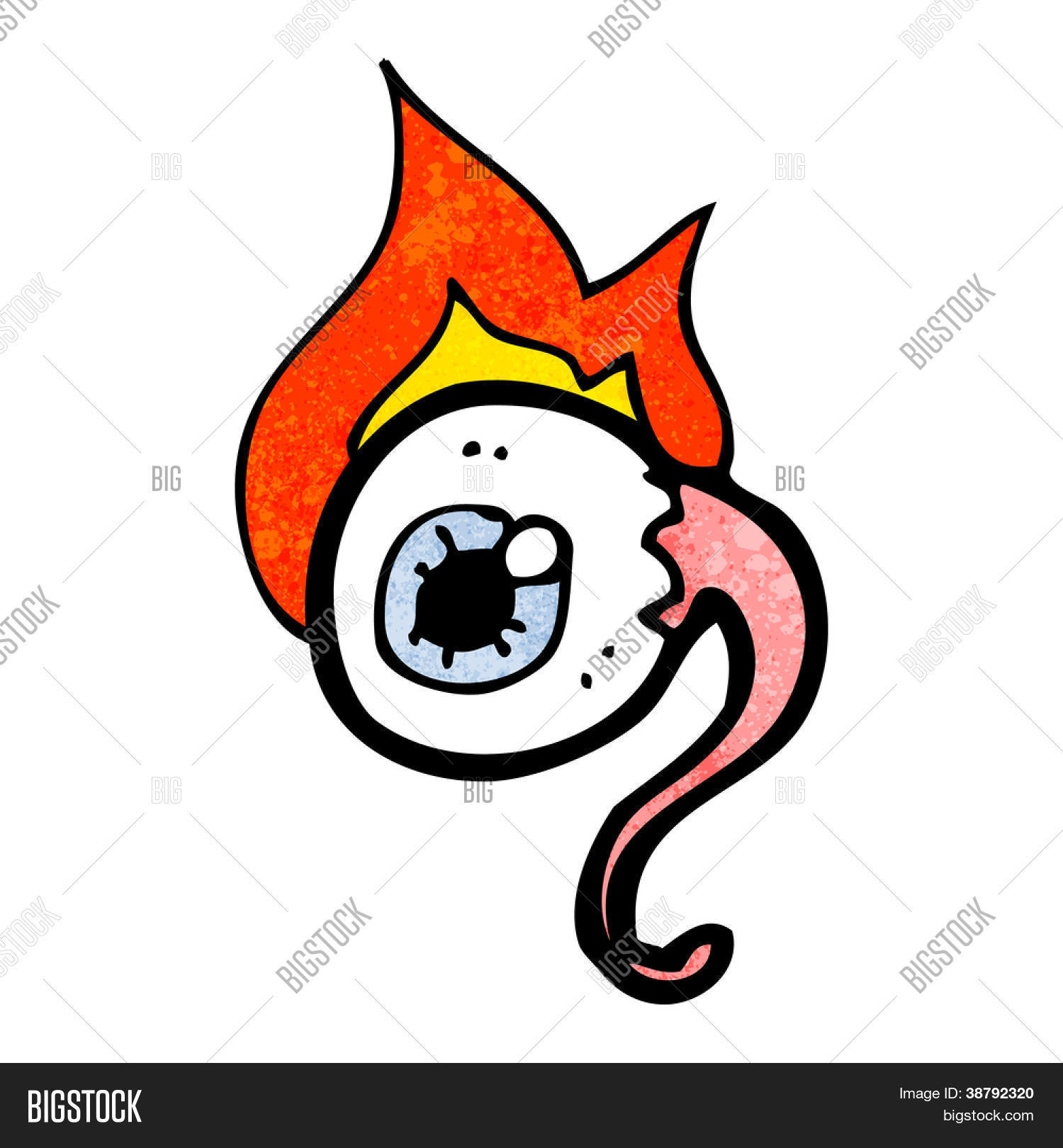Flaming Eyeball Vector & Photo (Free Trial) | Bigstock