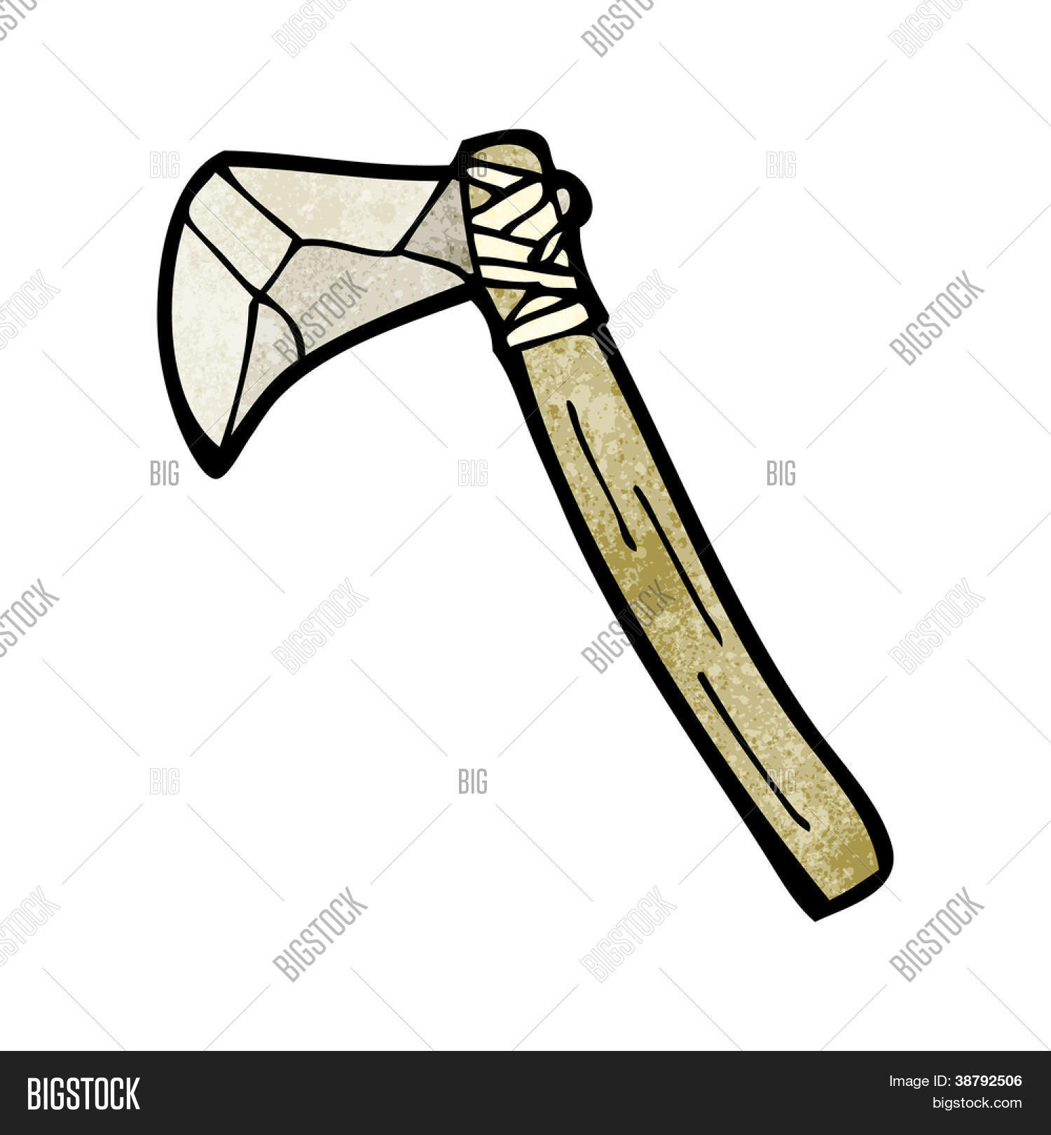 Cartoon Flint Axe Vector & Photo (Free Trial) | Bigstock