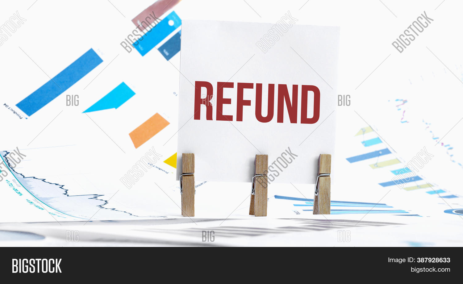 Refund Text On Paper Image & Photo (Free Trial) | Bigstock