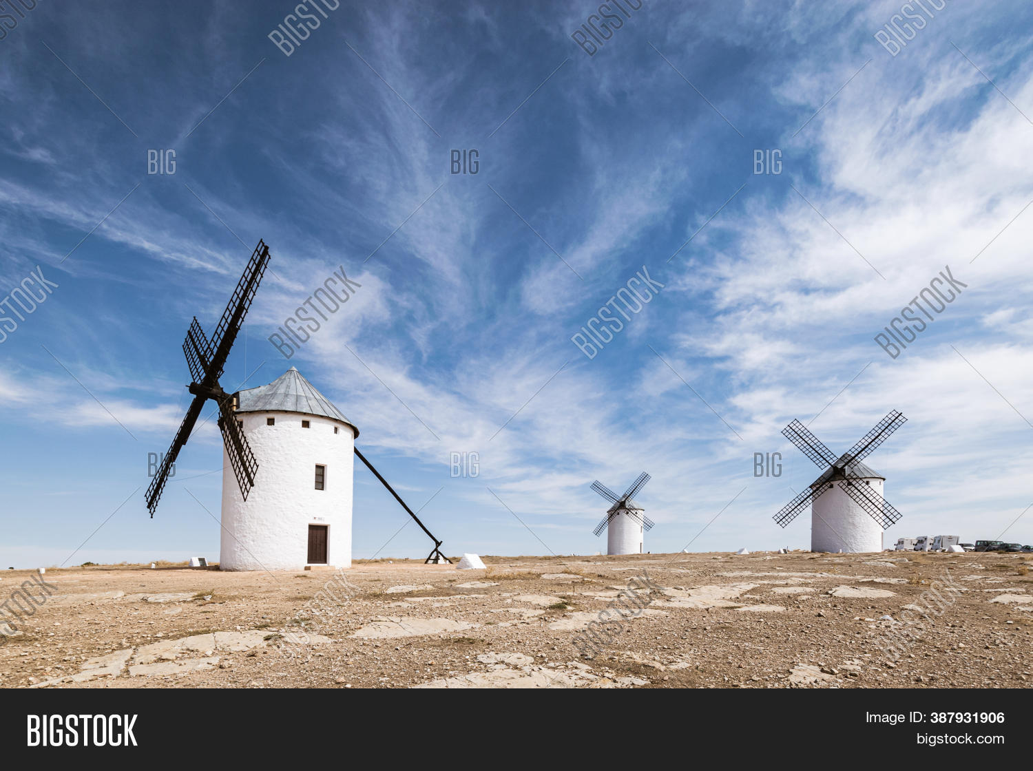 Old White Windmills Image & Photo (Free Trial) | Bigstock
