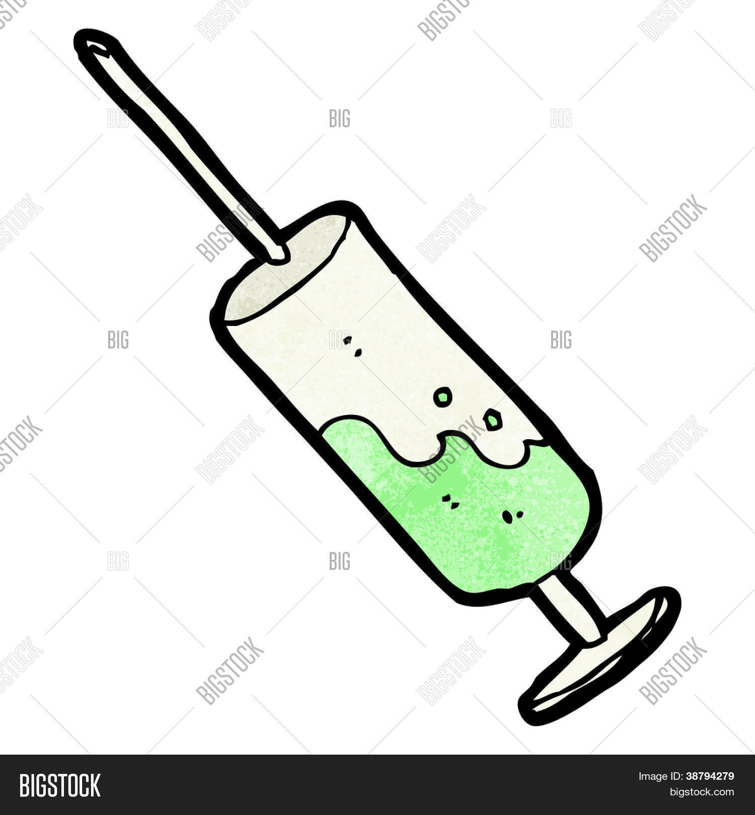 Cartoon Big Injection Vector & Photo (Free Trial) | Bigstock
