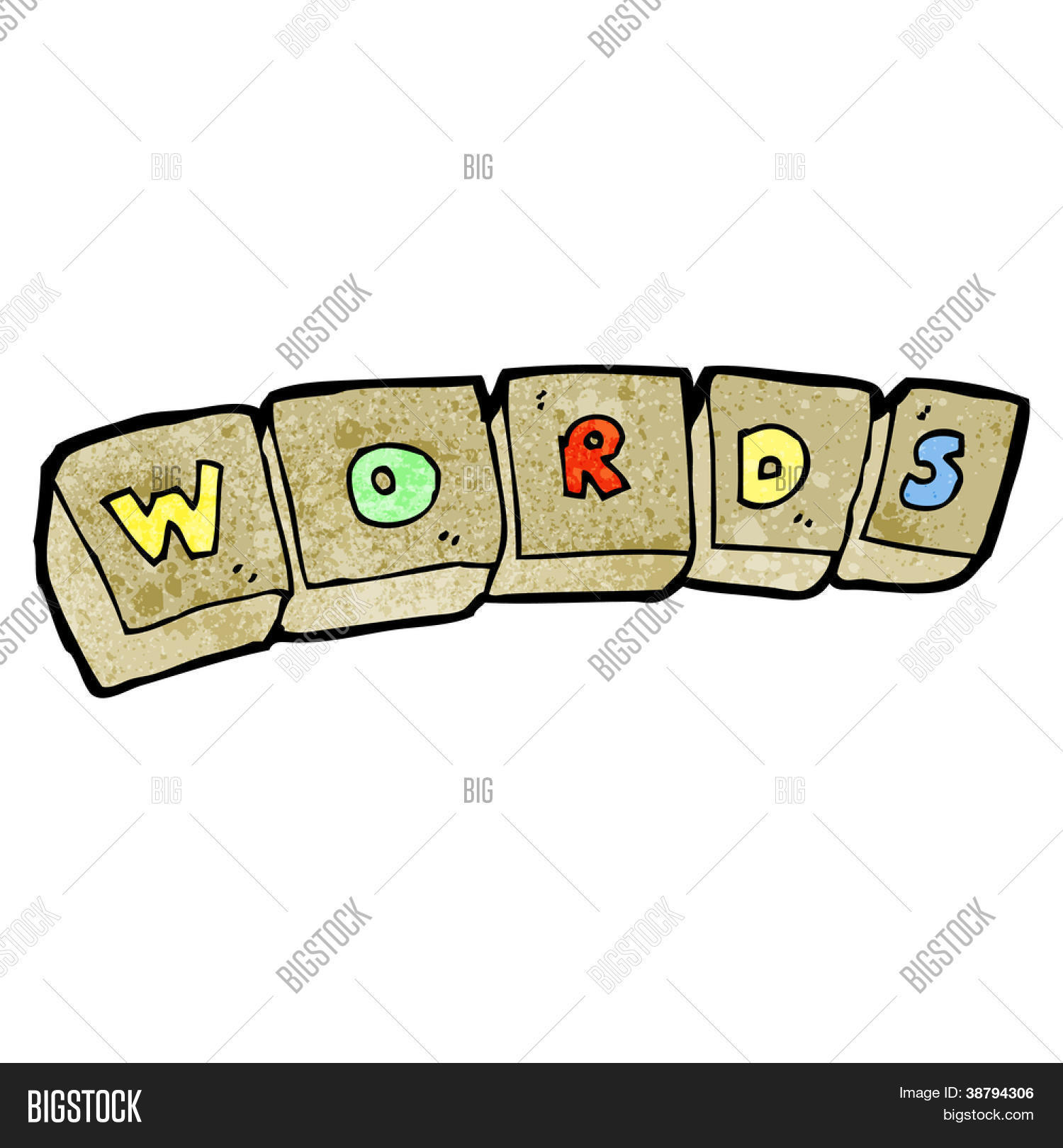 Cartoon Letter Blocks Vector & Photo (Free Trial) | Bigstock