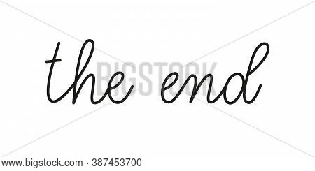End Phrase Vector & Photo (Free Trial) | Bigstock