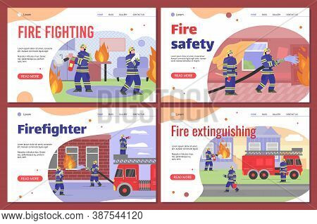 Fire Fighting Safety Vector & Photo (Free Trial) | Bigstock