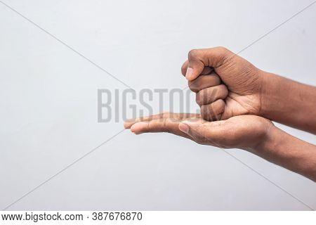 Man Hand Sign Help Asl Image & Photo (Free Trial) | Bigstock