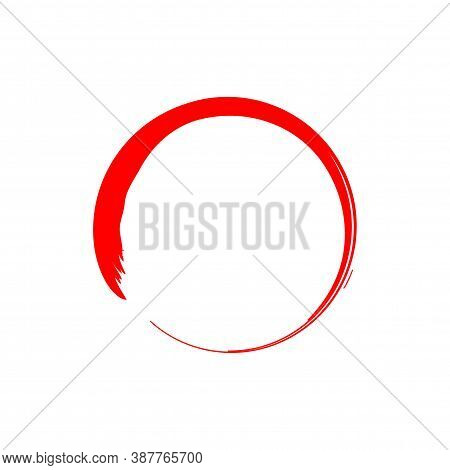Red Enso Symbol Vector & Photo (Free Trial) | Bigstock