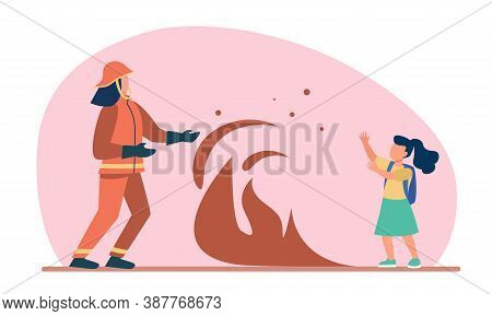 Firefighter Saving Vector & Photo (Free Trial) | Bigstock