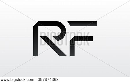 Initial Rf Letter Vector & Photo (Free Trial) | Bigstock