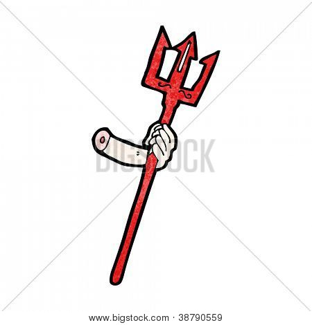 Devil Fork Cartoon Vector & Photo (Free Trial) | Bigstock