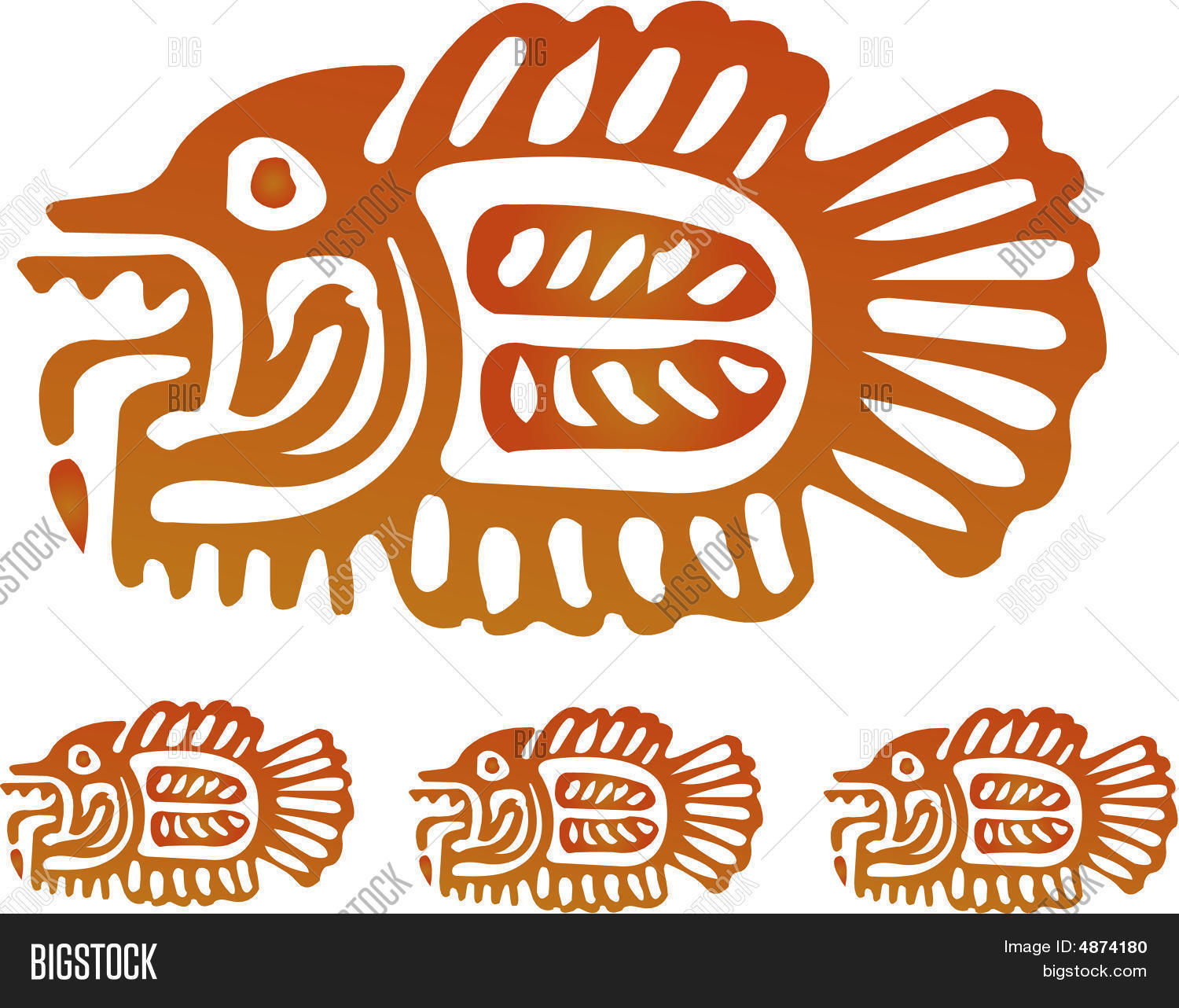 Vector y foto Pescado Azteca (prueba gratis) | Bigstock