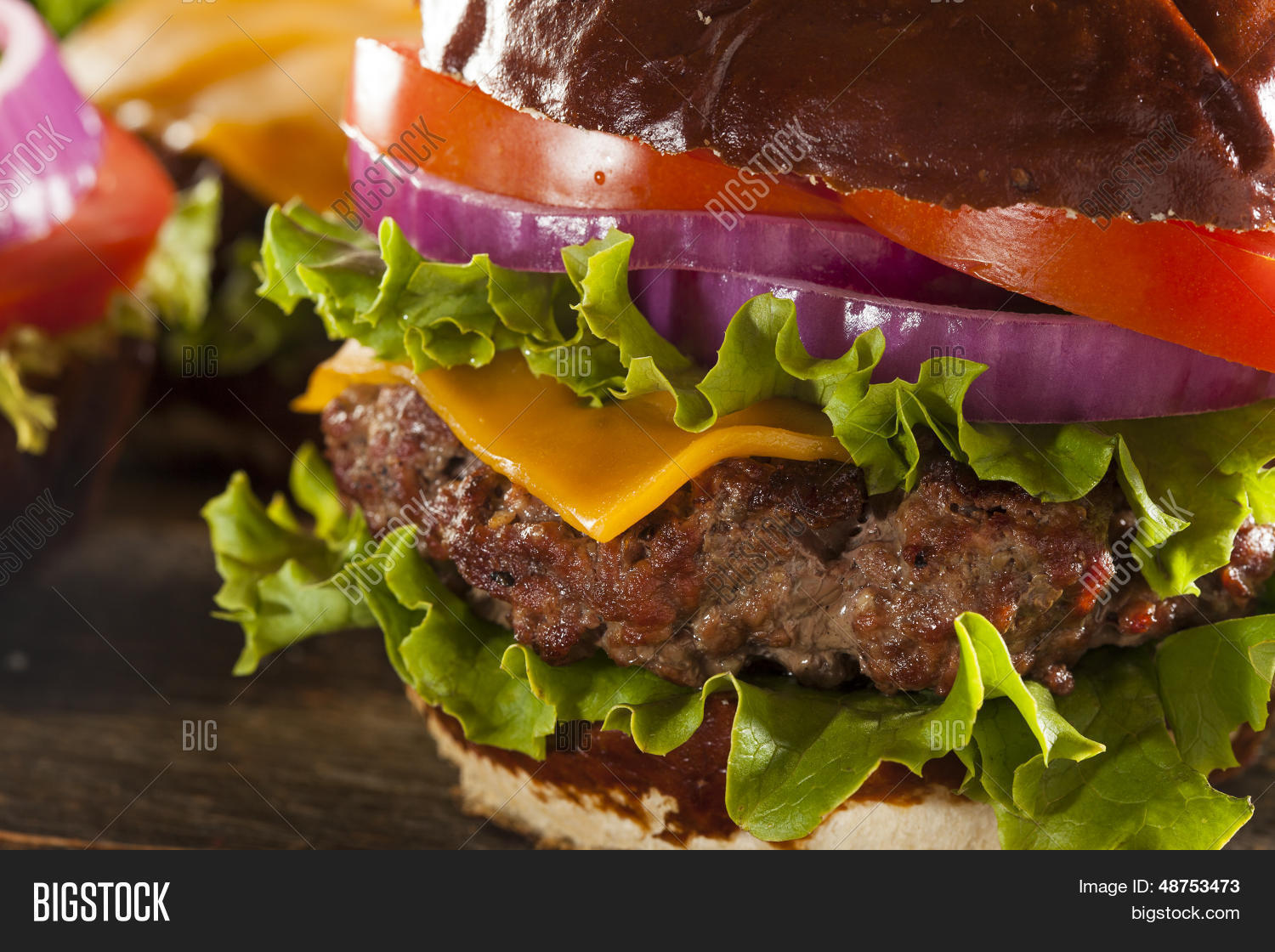 Gourmet Cheese Burger Image & Photo (Free Trial) | Bigstock