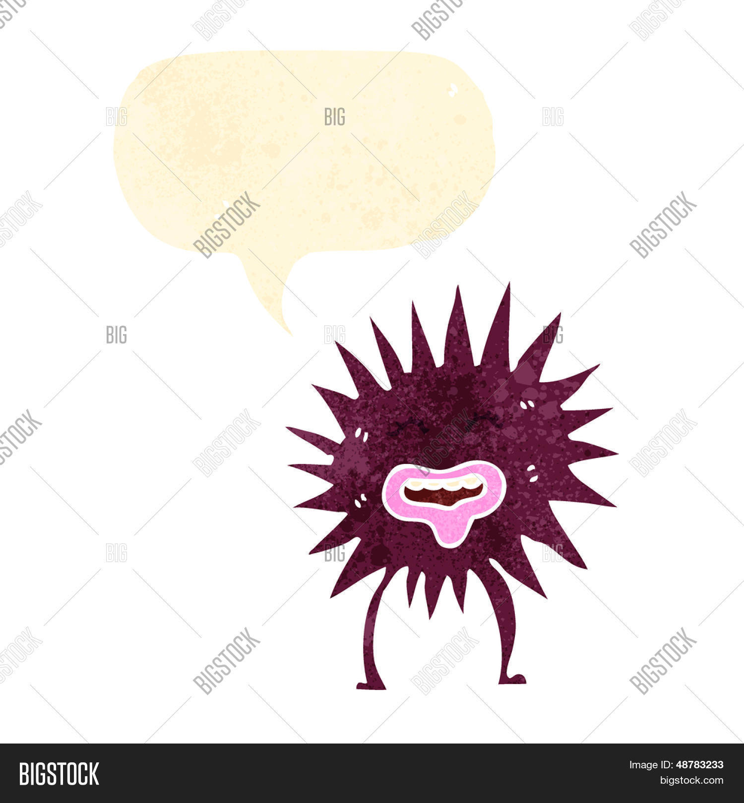 Cartoon Spiky Monster Image & Photo (Free Trial) | Bigstock