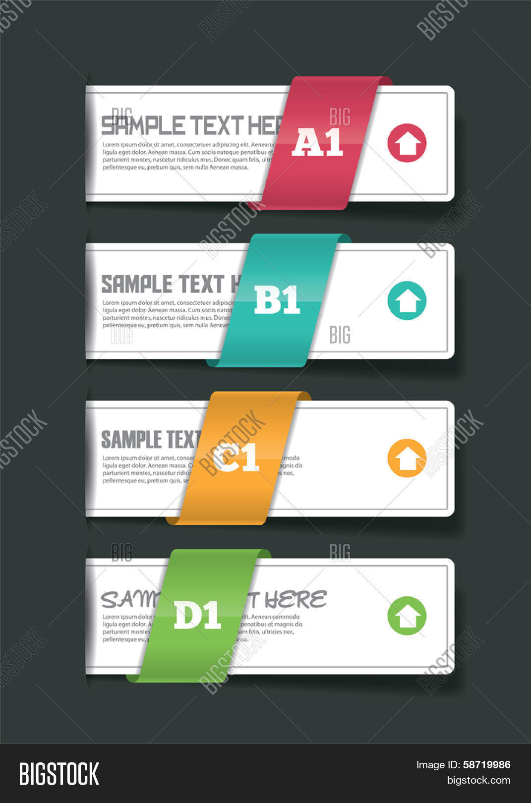 Set Paper Tag Labels Vector & Photo (Free Trial) | Bigstock