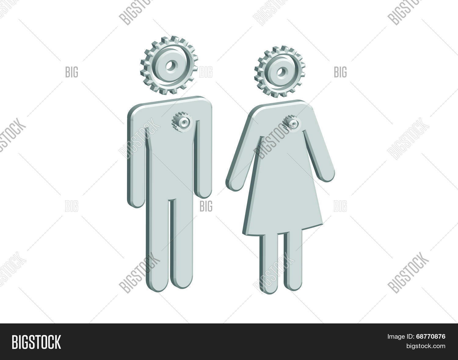 3D Pictogram Man Vector & Photo (Free Trial) | Bigstock