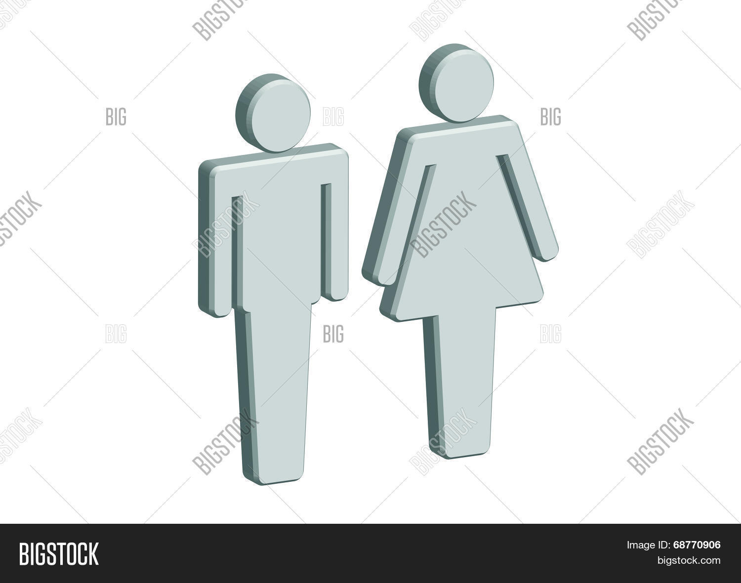 3D Pictogram Man Vector & Photo (Free Trial) | Bigstock