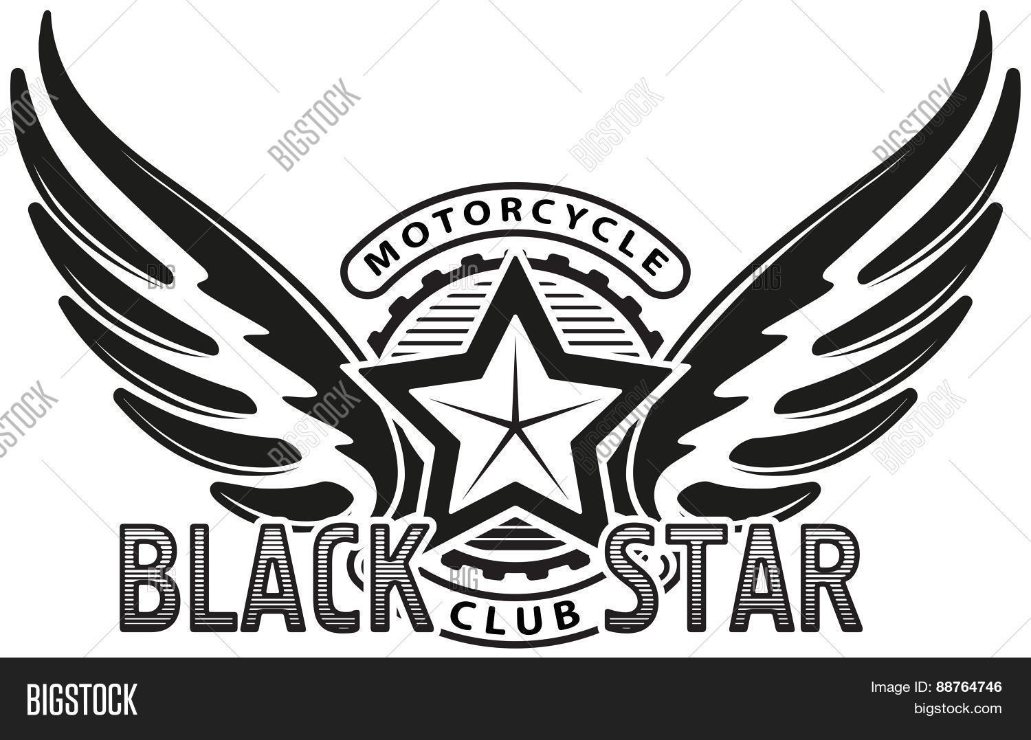 Black Star Motorcycle Vector & Photo (Free Trial) | Bigstock