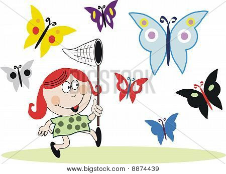 Girl Chasing Vector & Photo (Free Trial) | Bigstock