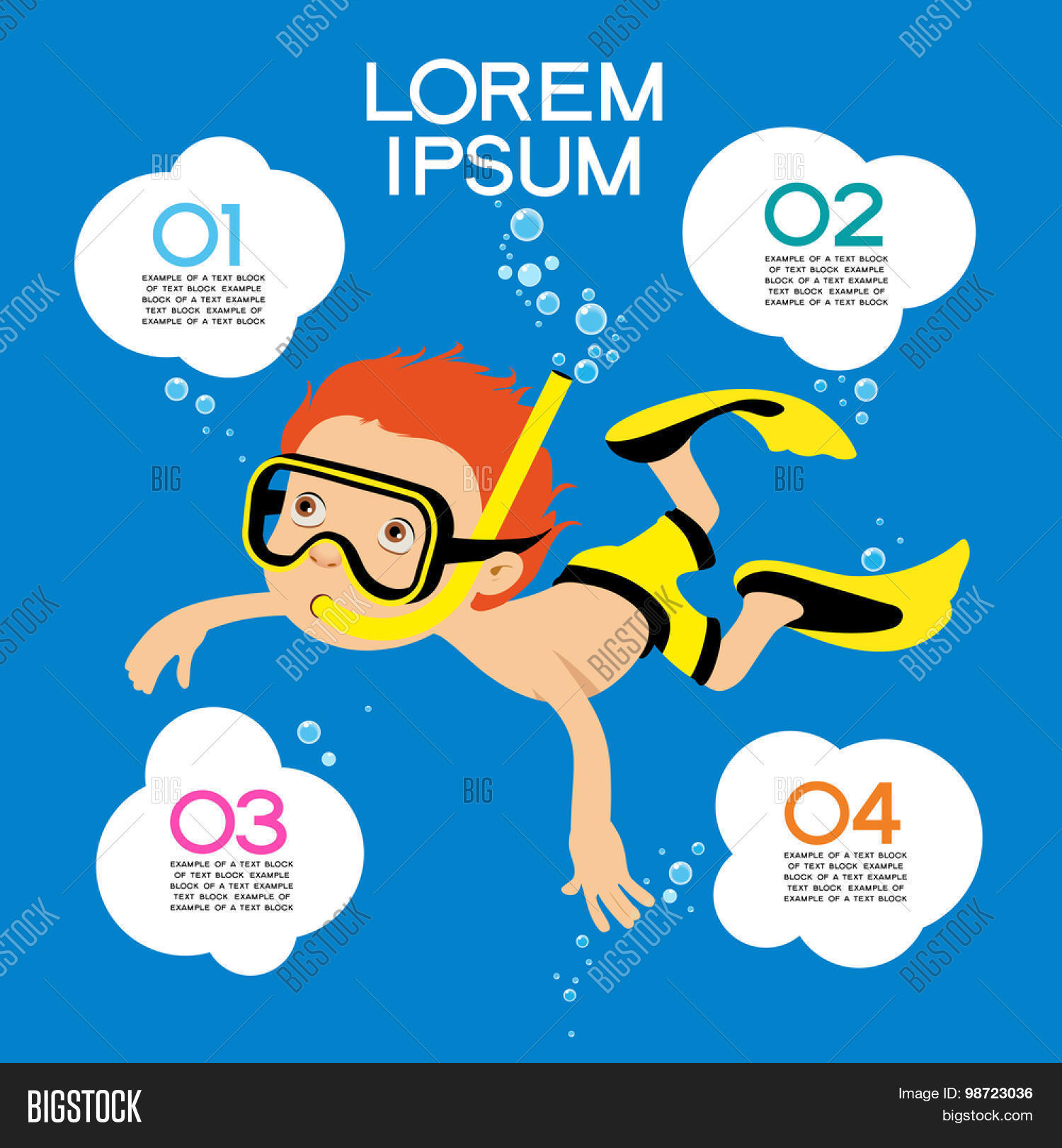 Infographics Diving Vector & Photo (Free Trial) | Bigstock