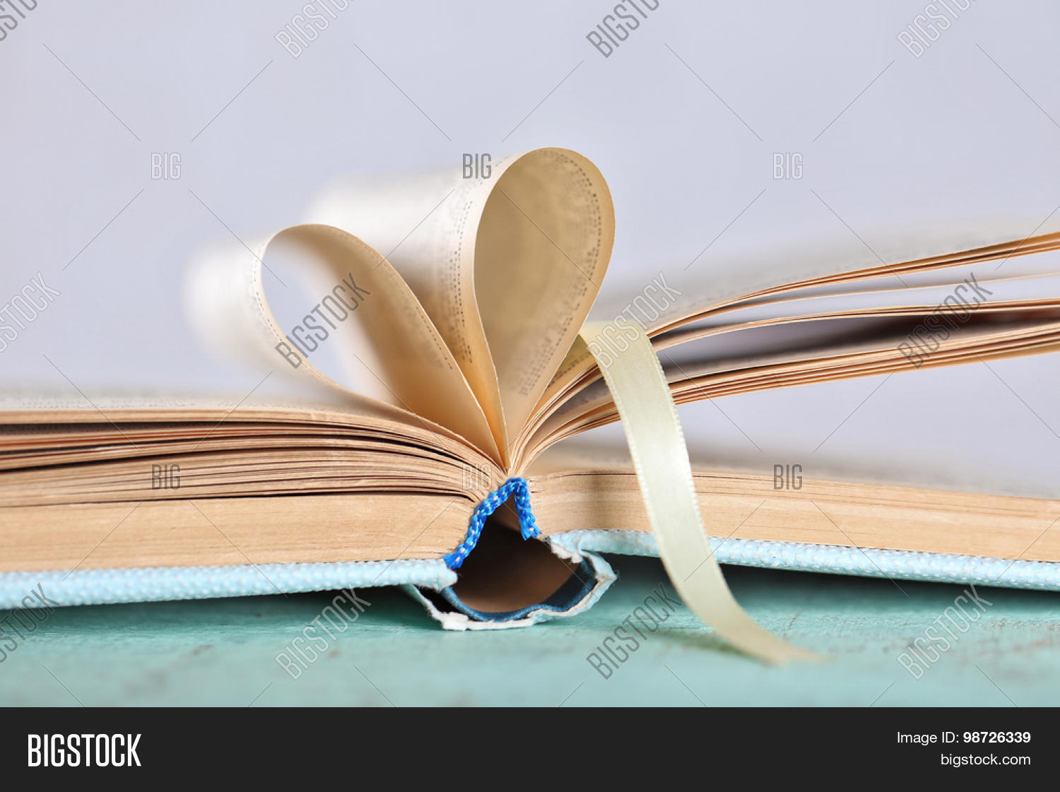 Pages Book Curved Into Image & Photo (Free Trial) | Bigstock