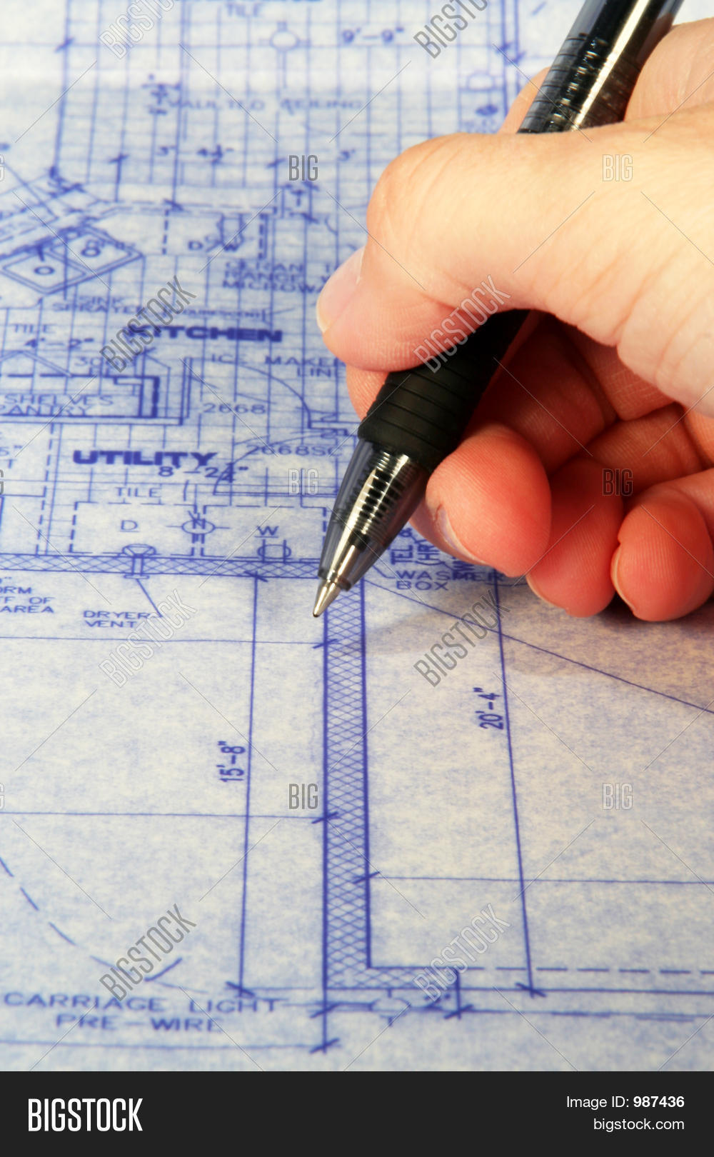 Marking Blueprint Image & Photo (Free Trial) | Bigstock