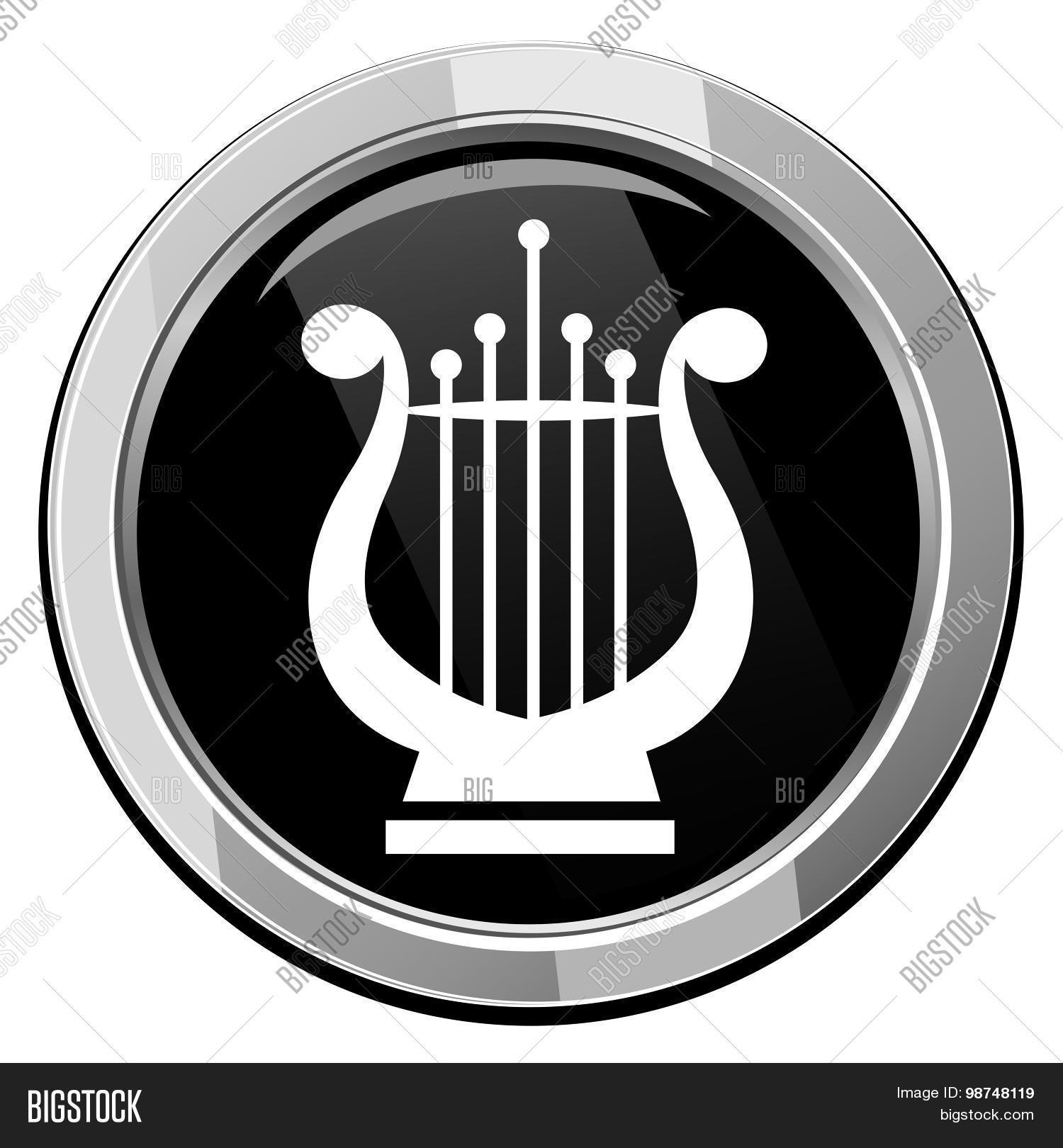 Lyra. Single Round Vector & Photo (Free Trial) | Bigstock